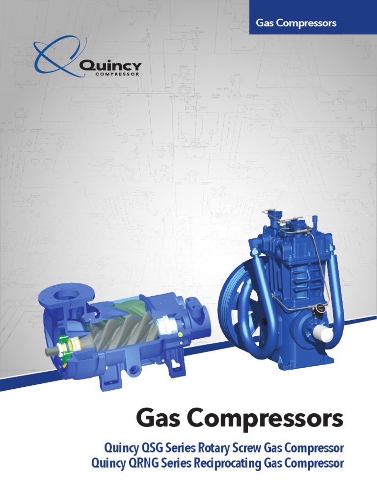 Quincy Gas Screw Compressors | PDF | Pump | Valve