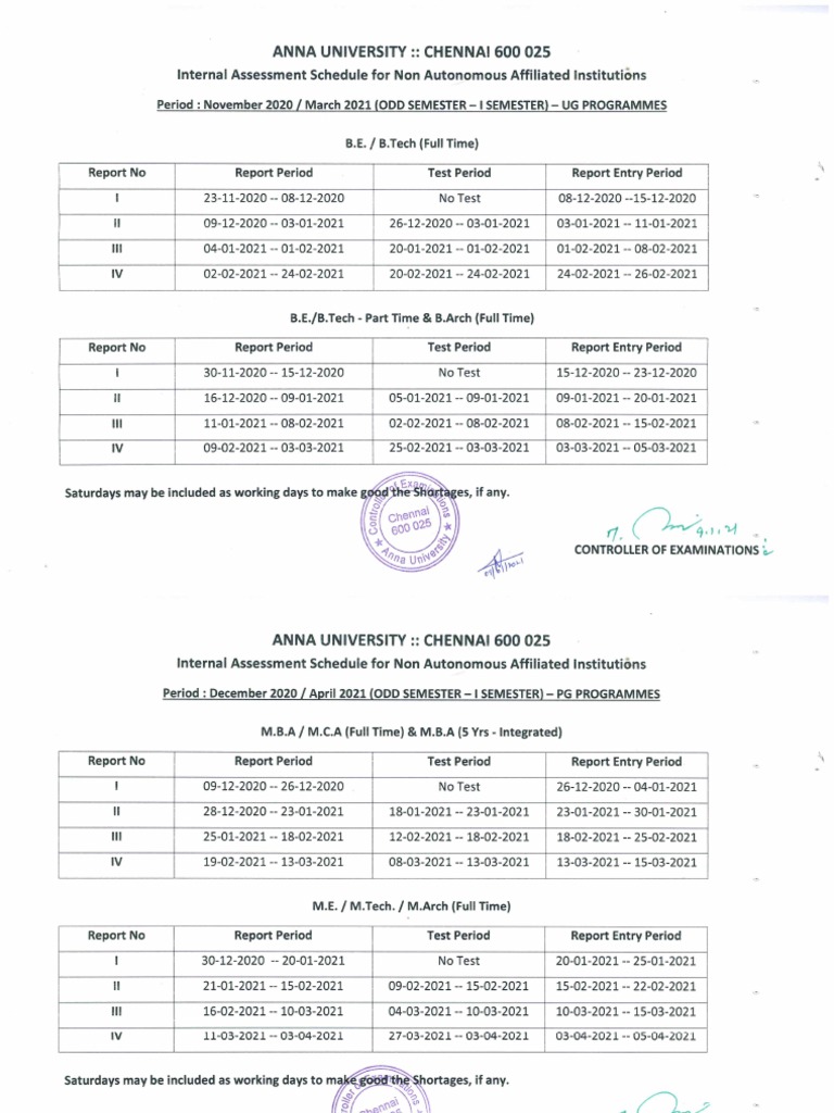 Assessment Schedule First Sem2021 | PDF