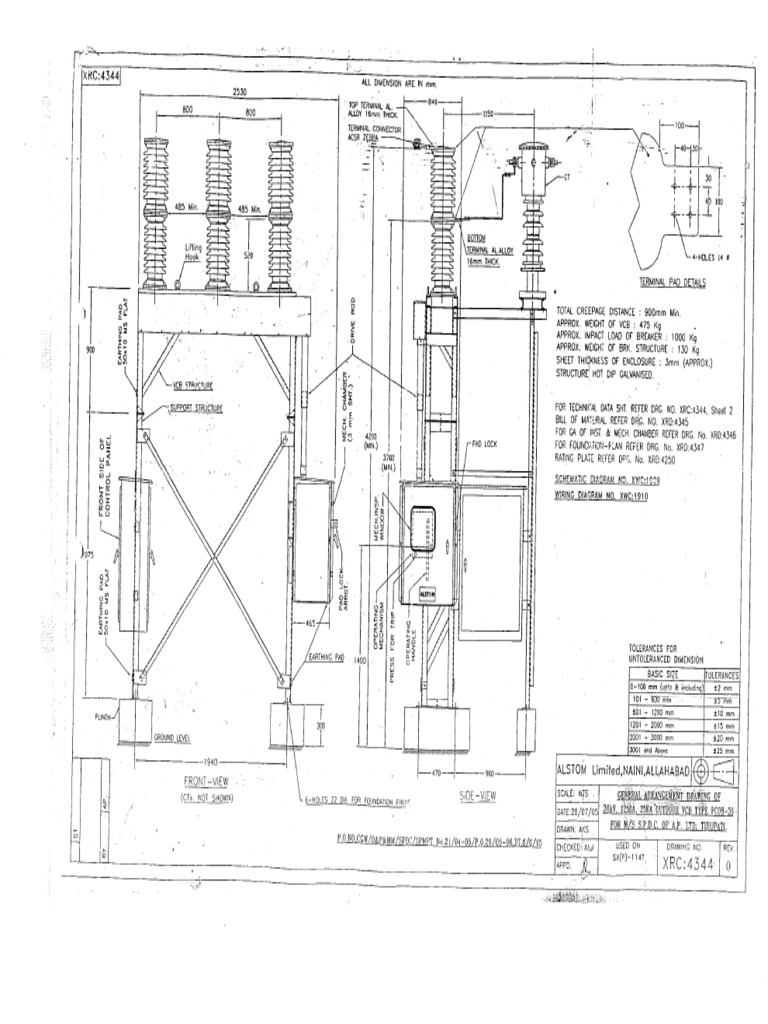33 KV Alstom Pcob-36 VCB | PDF