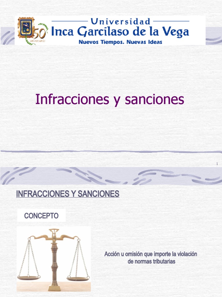 Infracciones y Sanciones Tributarias | PDF | Multa (pena) | Contabilidad