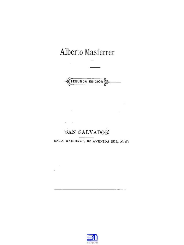 Paginas - Alberto Masferrer - 1893 | PDF
