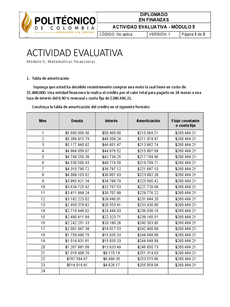 Modulo 5 Actividad Finanzas | PDF | Inversiones | Sector privado