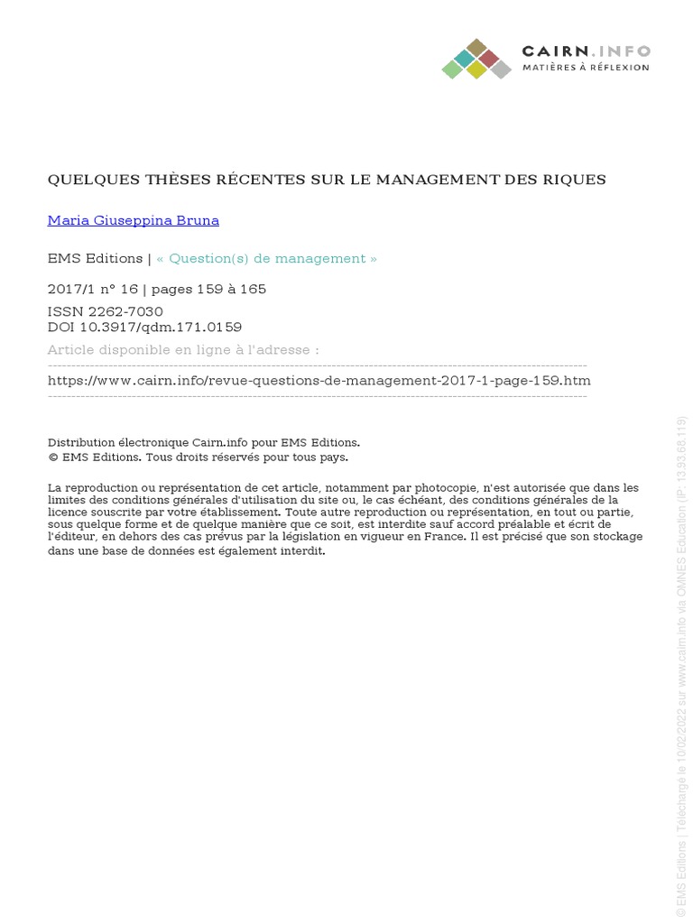 These Management Risque | PDF | Progiciel de gestion intégré | Banques