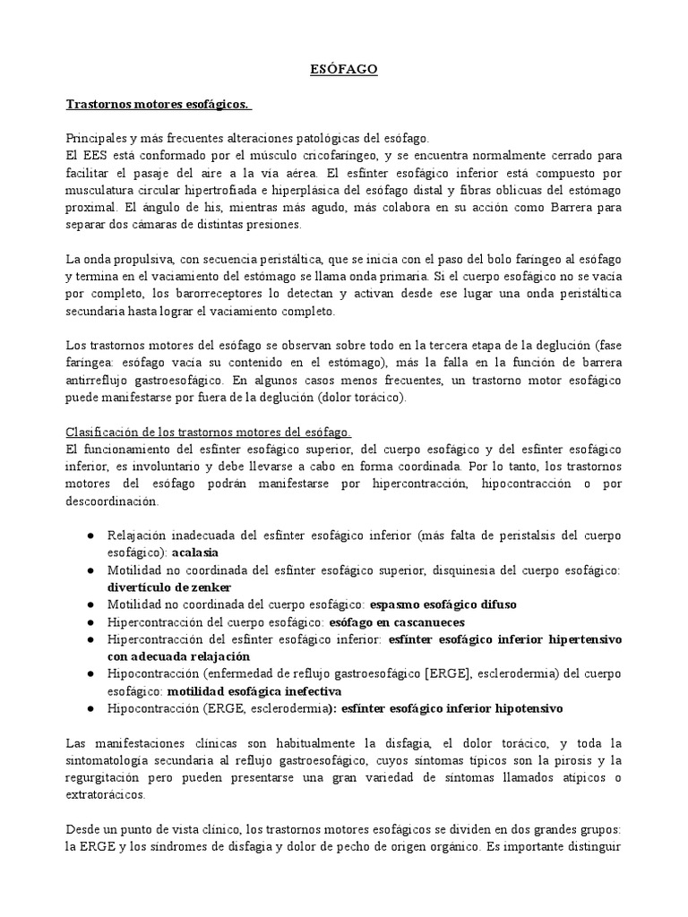 Cirugia Esofago | Descargar gratis PDF | La enfermedad por reflujo ...