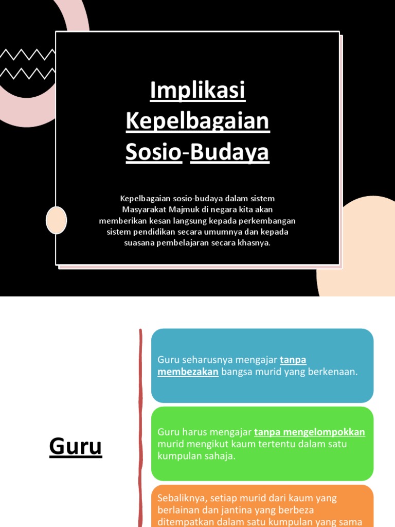 Implikasi Kepelbagaian Sosio-Budaya | PDF | Karier & Perkembangan | Kesehatan Holistik