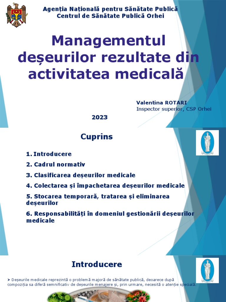 Gestionarea Deseuri Medicale | PDF