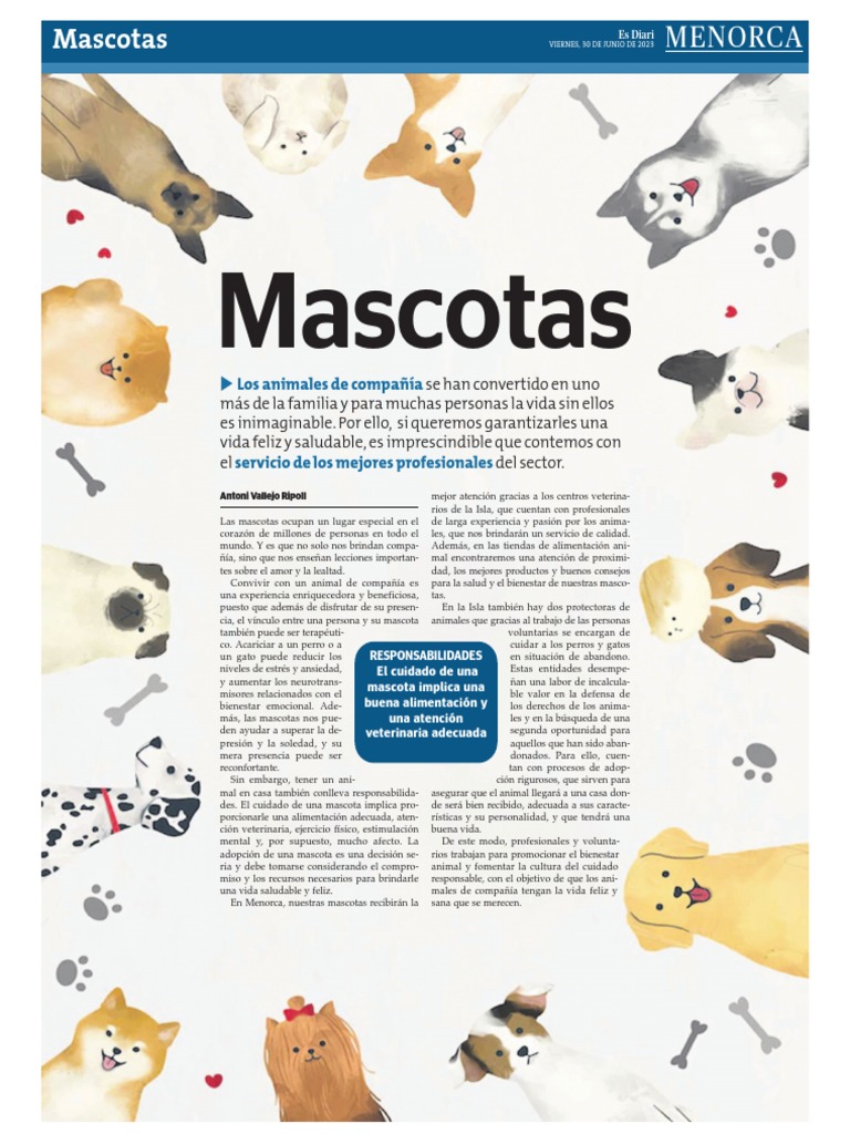 Especial Mascotas 2023 | PDF | Mascota | Dieta