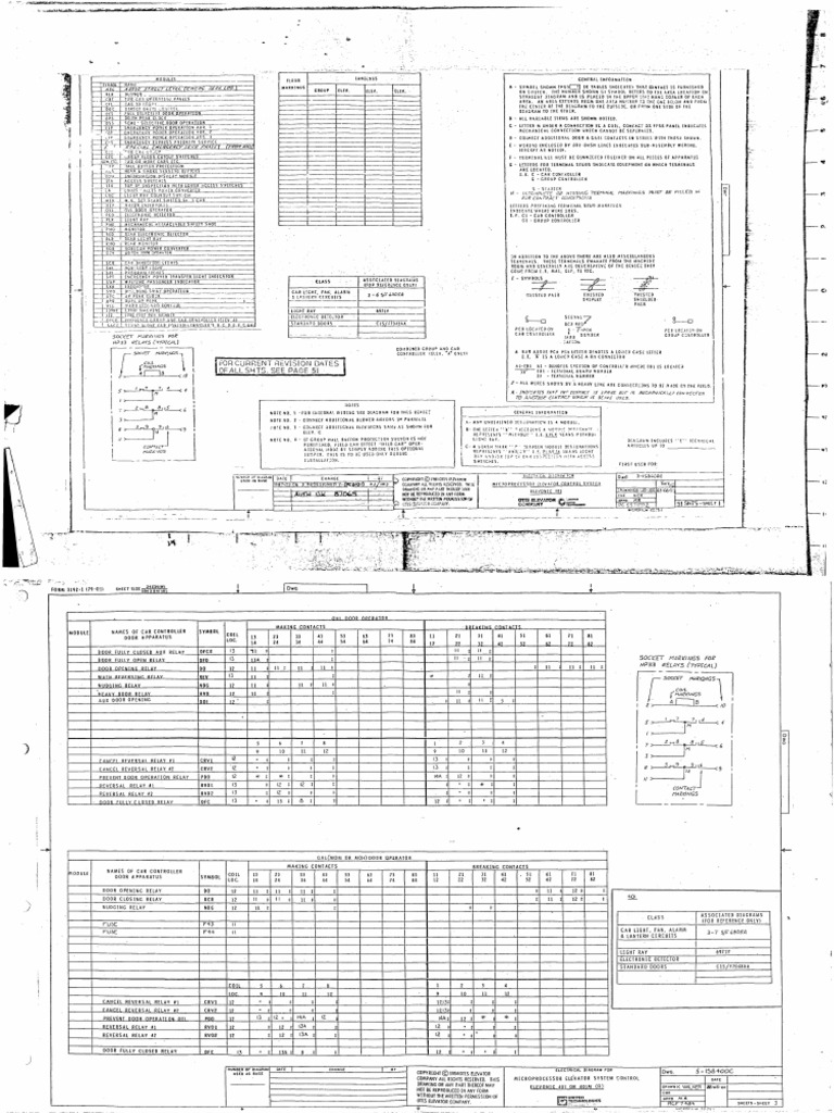 OTIS (Diagramas de Maniobra ELEVONIC 401) | PDF | Power Engineering ...