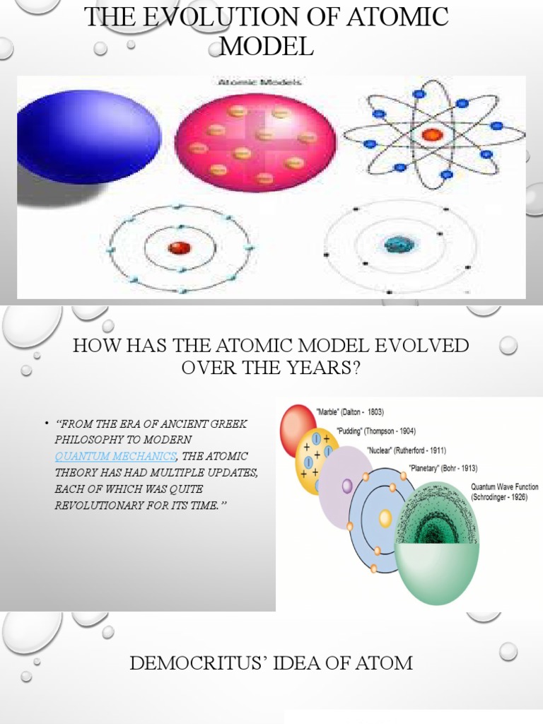 Evolution of the Atomic Model | PDF | Atoms | Atomic Nucleus