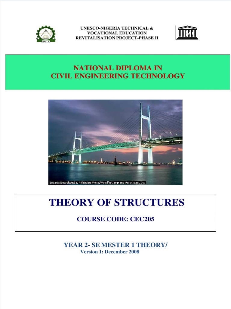 Civil Engineering Structures Theory CEC205 | PDF | Beam (Structure) | Dam
