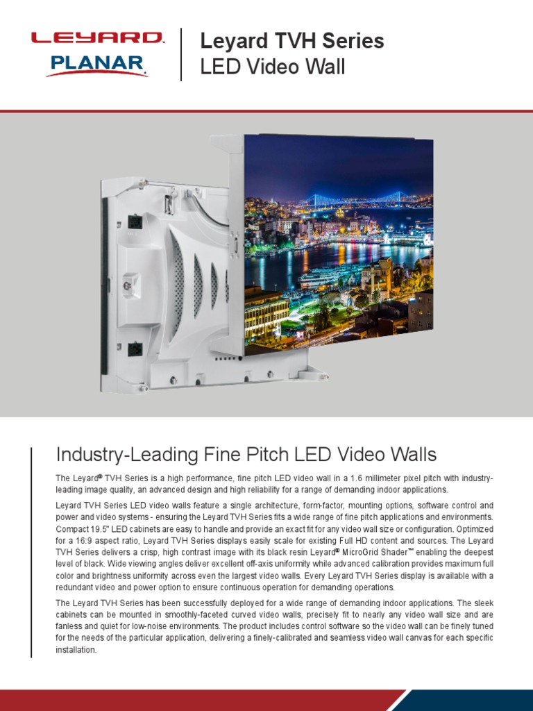 leyard-tvh-series-brochure | PDF | Video | Computer Engineering