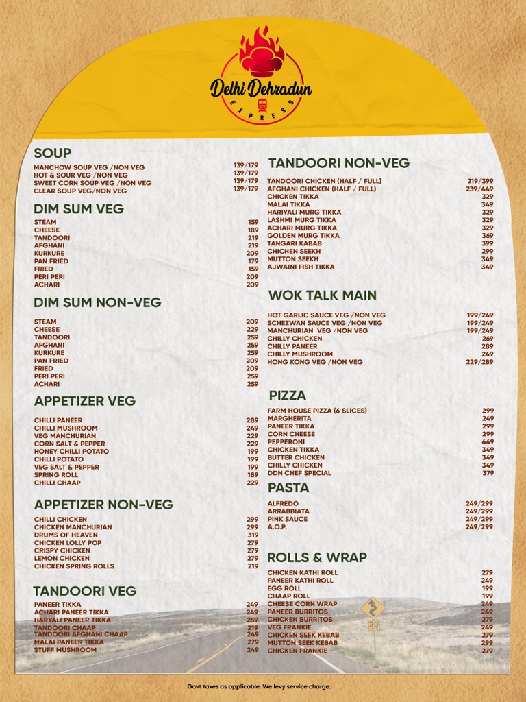 DD Food Menu Final | PDF