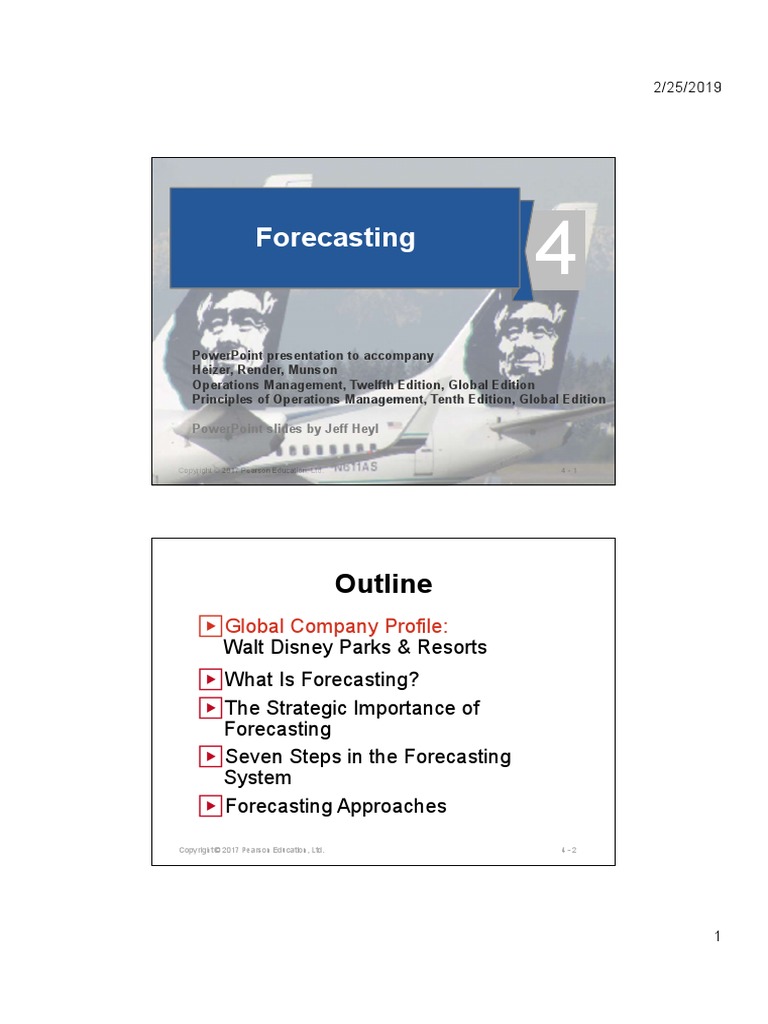 Chapt 5 Operations Management | PDF | Errors And Residuals | Forecasting