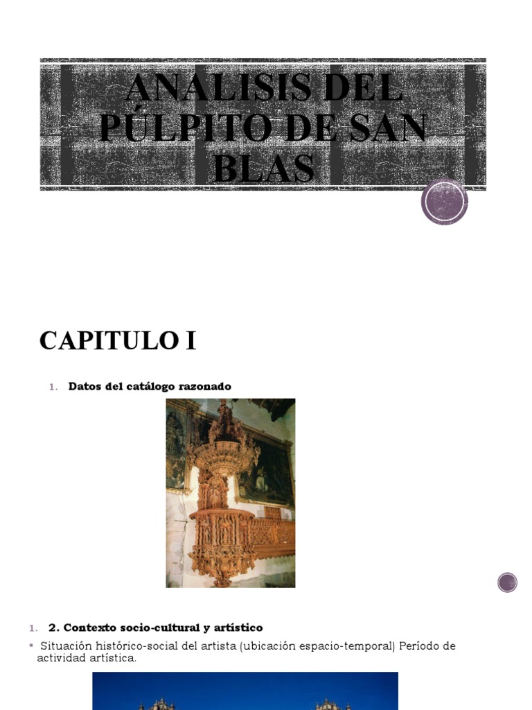 Analisis Del Púlpito de San Blas | PDF