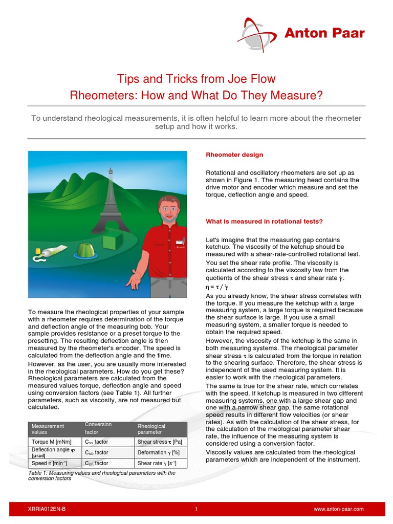 XRRIA012EN-B Joe Flow How and What Do They Measure | PDF ...