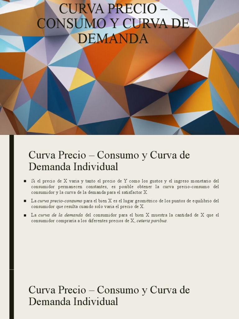 Tema 4. Curva de Precio-Consumo y Curva de Demanda | PDF | Curva de ...
