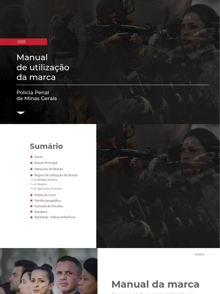 Manual da Marca da Polícia Penal MG | PDF | Design gráfico | Design de ...