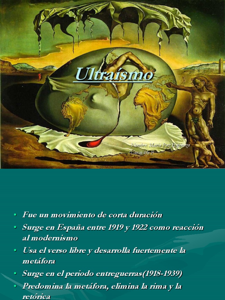 Ultraísmo: Vanguardismo Literario y Artístico | PDF | Literatura en ...