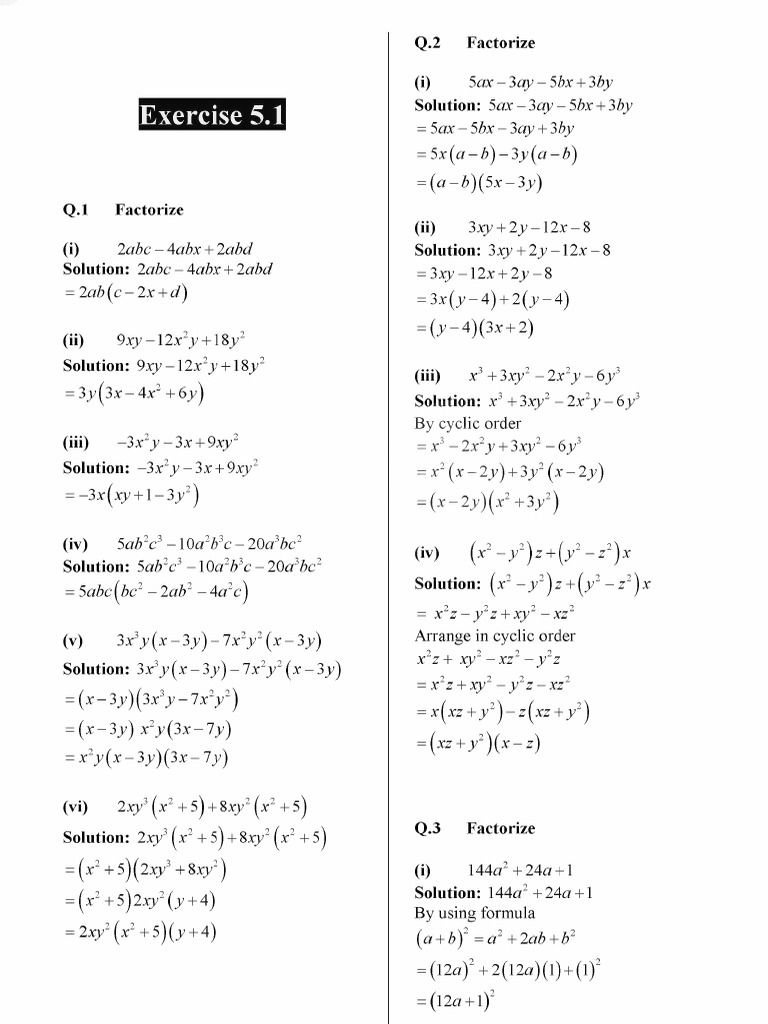 9th Math Chapter 5 (5.1) | PDF