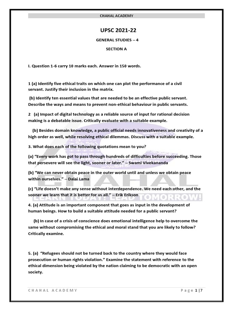 GS4 Paper 2021 | PDF | Hospital