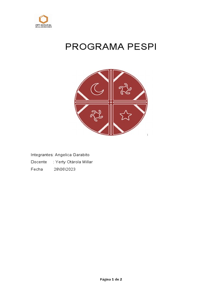 Programa Pespi Final | PDF