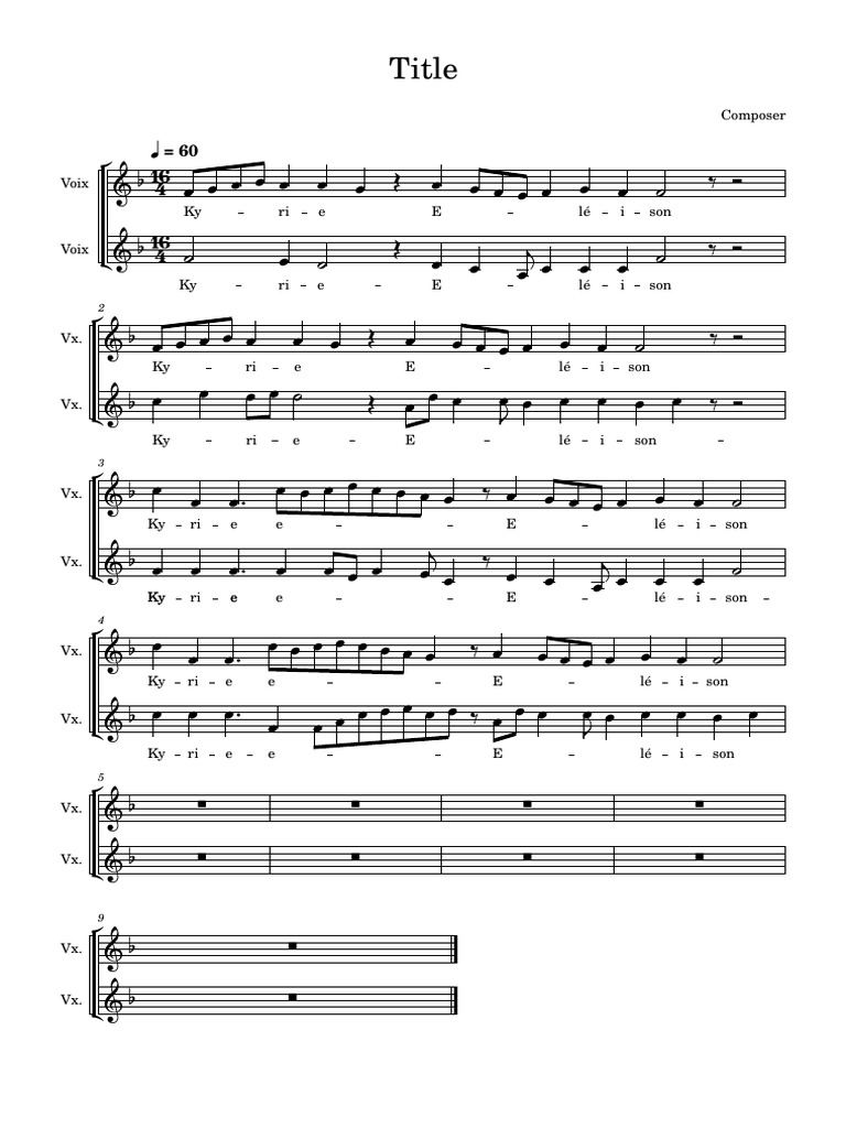 Kyrie - XIIe | PDF