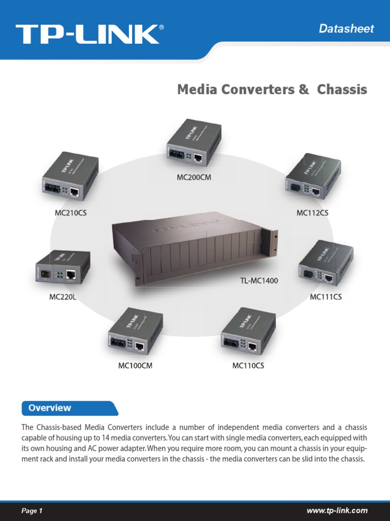 tp-link-gigabit-single-mode-media-converter-mc210cs-data-sheet | PDF ...