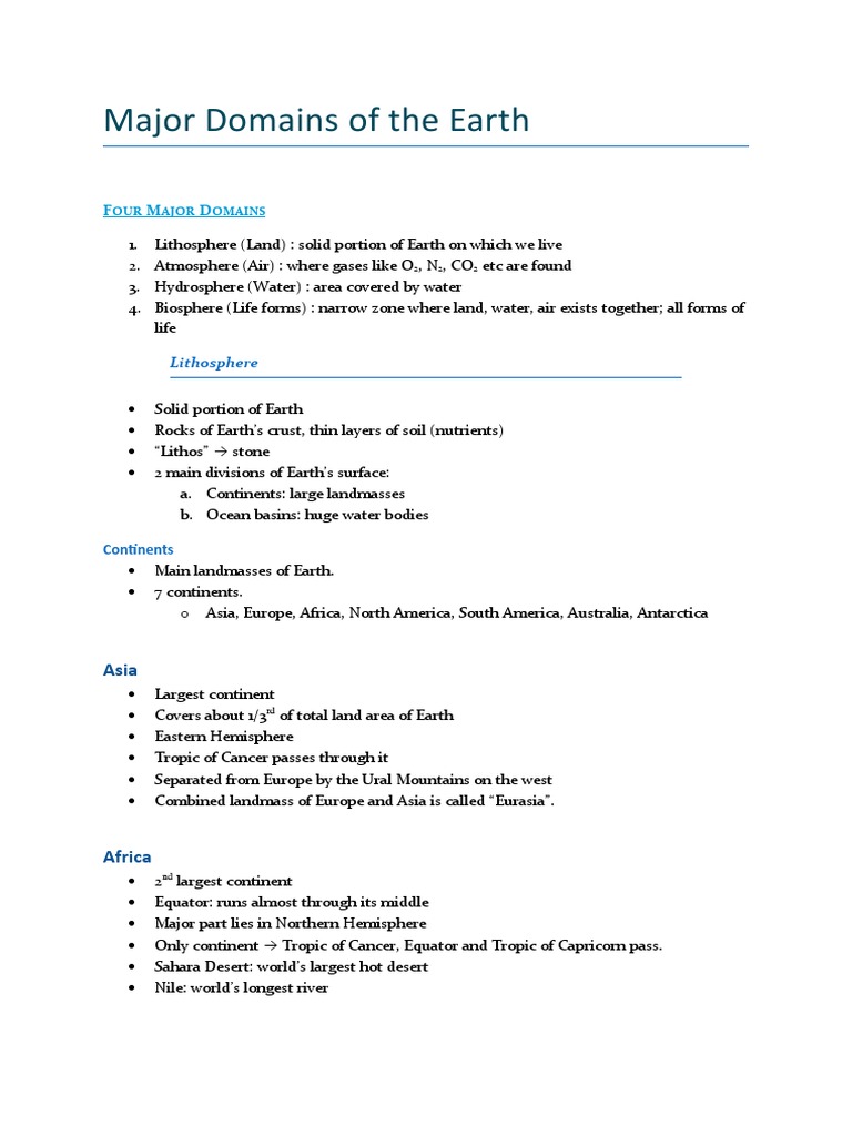 Geography Lesson 5 | PDF | Oceans | Earth