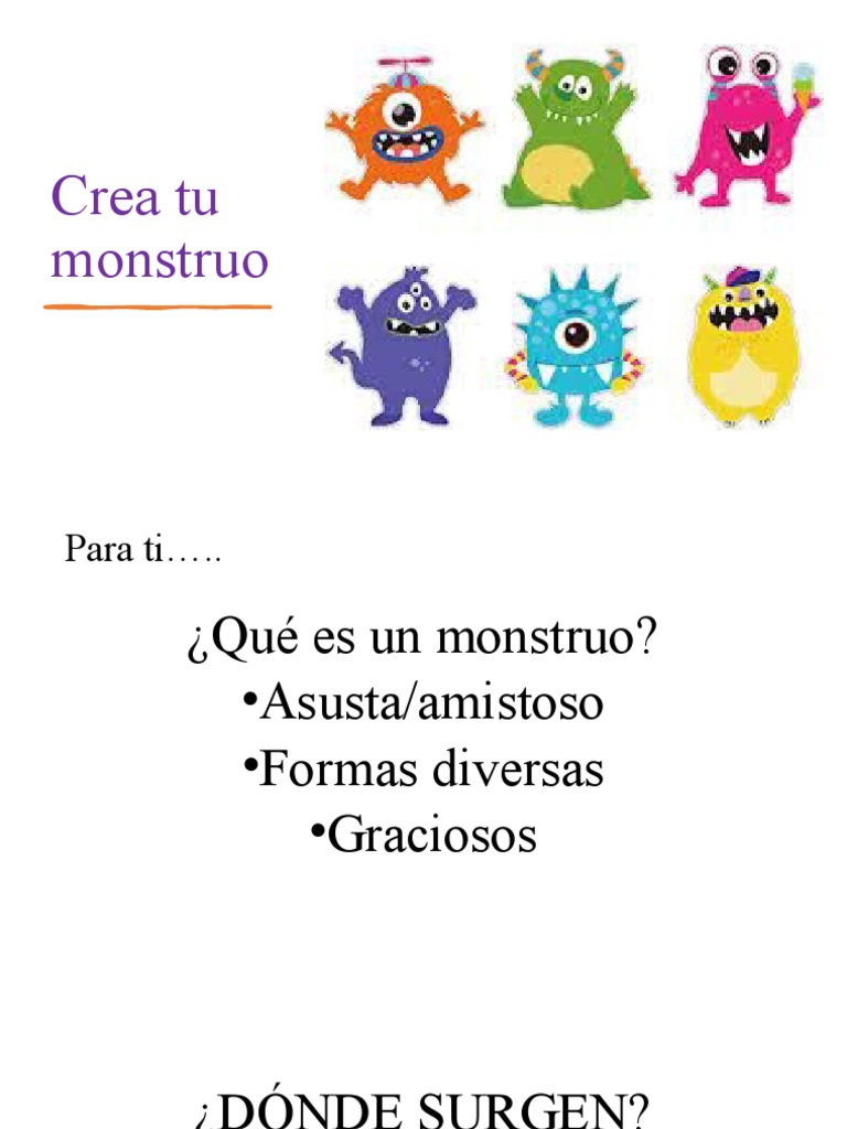 Crea tu propio monstruo imaginario | PDF