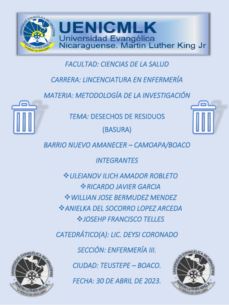 Dianostico Comunitario Actualizado FINAL. | PDF | Residuos | Vertedero