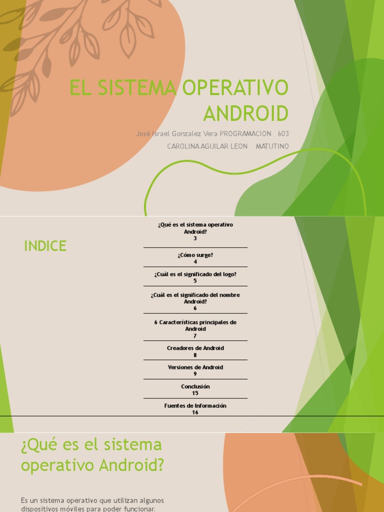 El Sistema Operativo Android | PDF | Android (sistema operativo) | Linux embebido