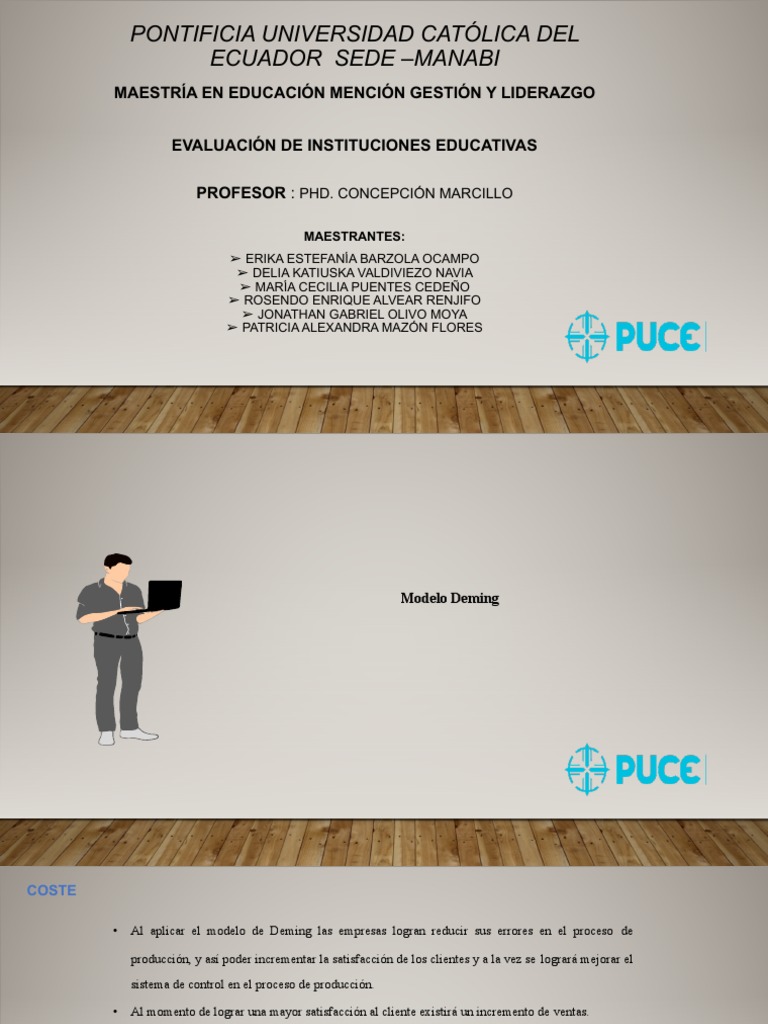 Modelo Deming: Gestión y Calidad | PDF | Calidad (comercial) | Economias