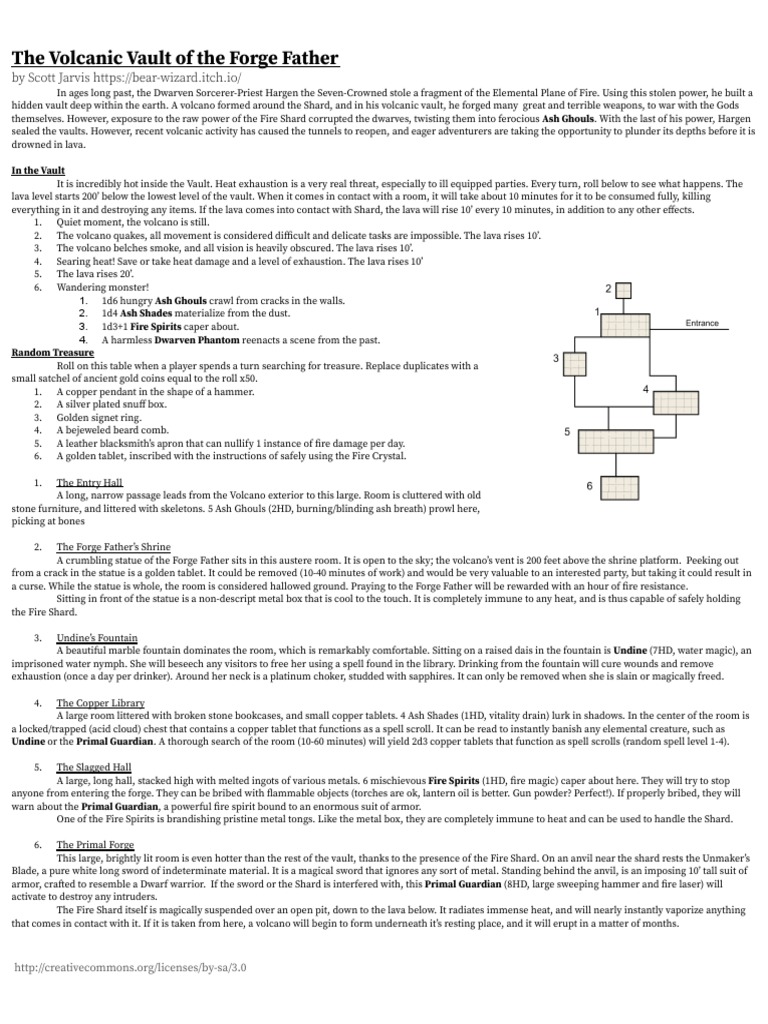 The Volcanic Vault of The Forge Father by Scott Jarvis | PDF | Volcano ...