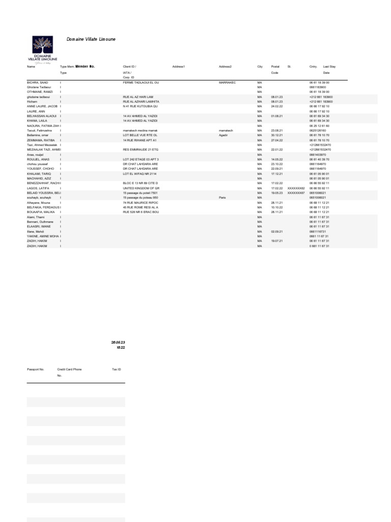 BDD Numéro Tel - Opera DVL | PDF | Casablanca