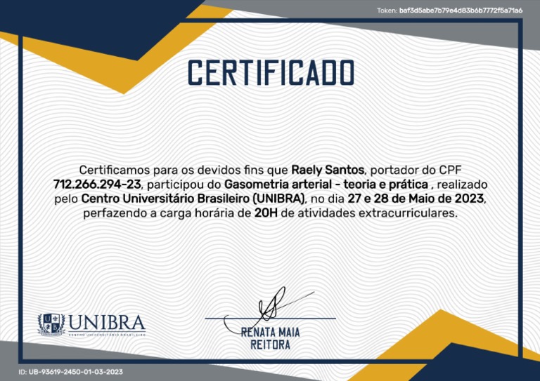 Certificado Raely | PDF