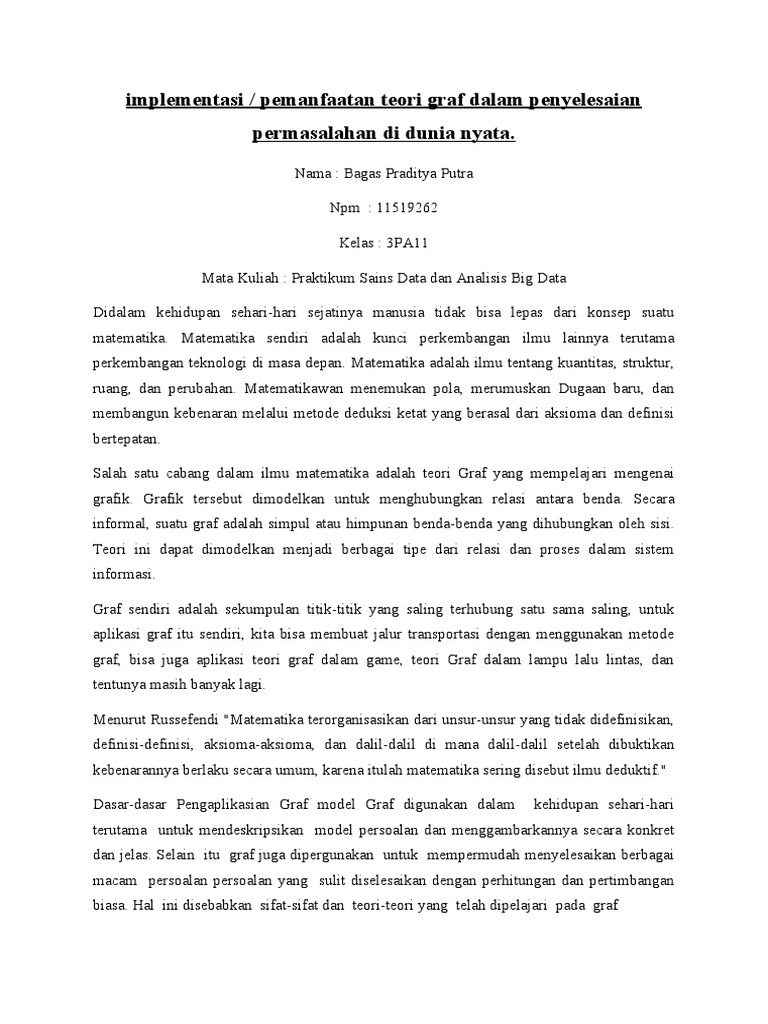 3PA11 - Bagas Praditya Putra - 11519262 - Praktikum Sains Data Dan Analisis Big Data | PDF
