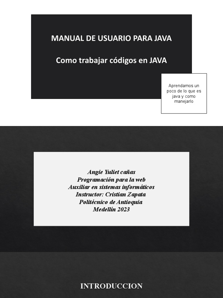 Manual Java | PDF | Java (lenguaje de programación) | Matriz (Matemáticas) Manual Java | PDF | Java (lenguaje de programación) | Matriz (Matemáticas)