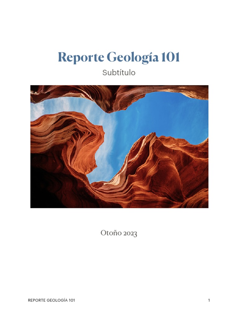 Reporte Geologia | PDF