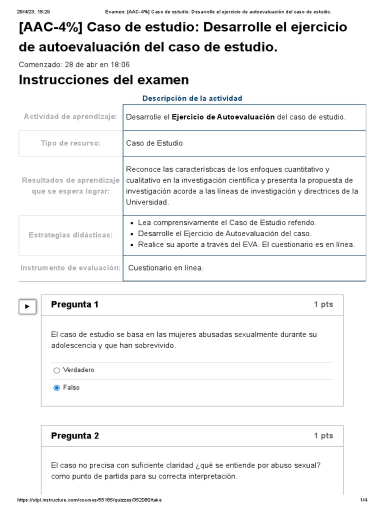 Examen_ [AAC-4%] Caso de estudio_ Desarrolle el ejercicio de autoevaluación del caso de estudio ...
