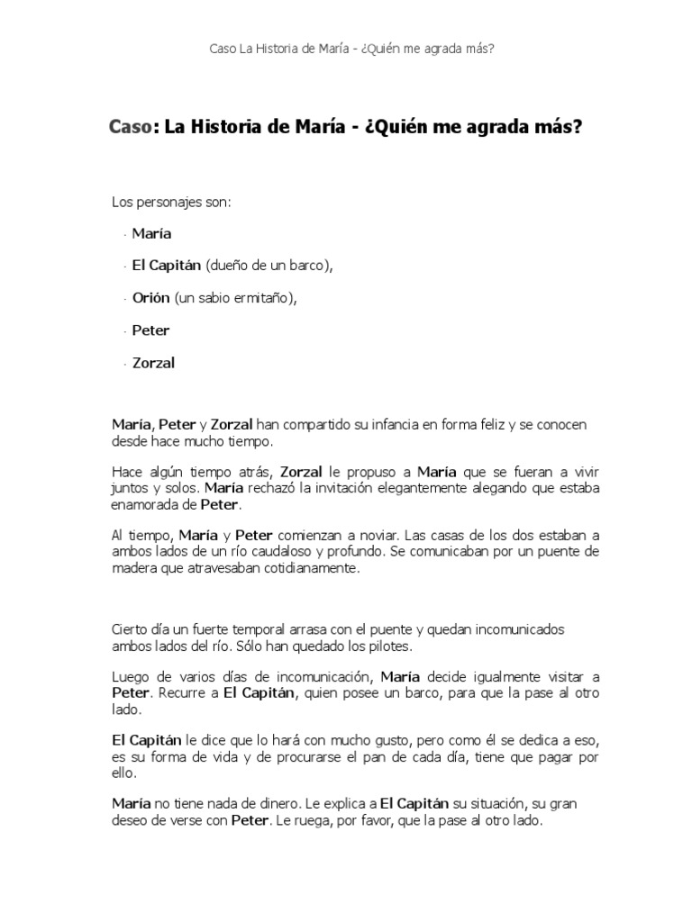 Caso Maria 2 | PDF