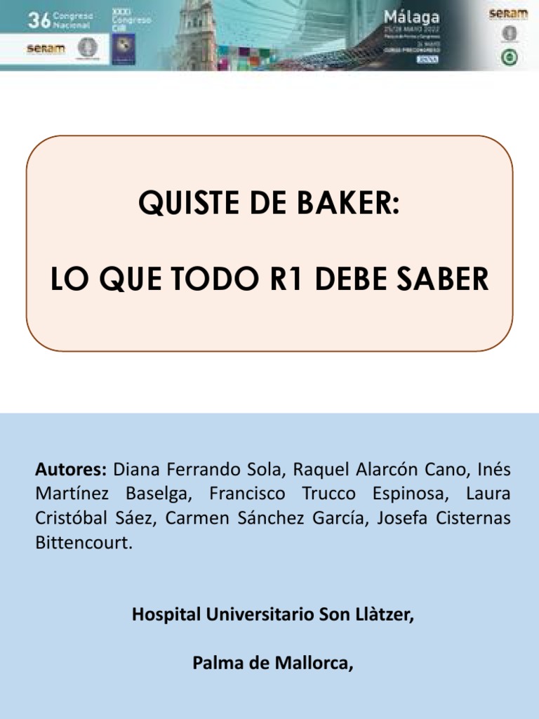 Quiste de Baker: Diagnóstico y Complicaciones | PDF | Rodilla ...