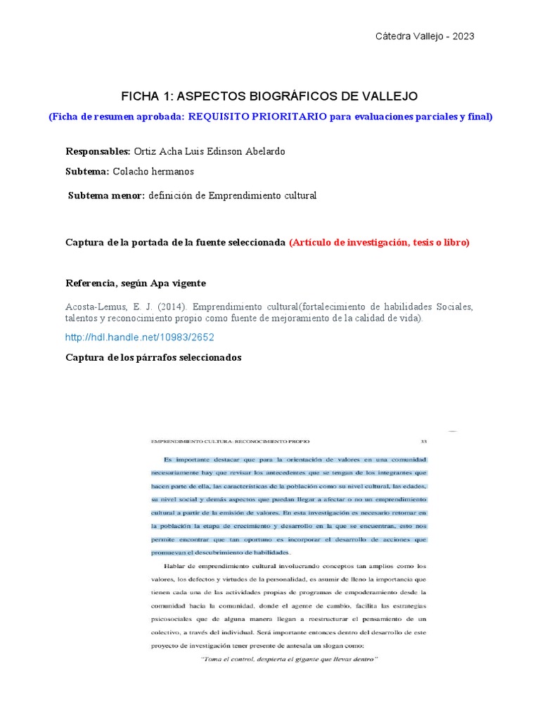 Colacho Hermanos | PDF | Iniciativa empresarial | Economias