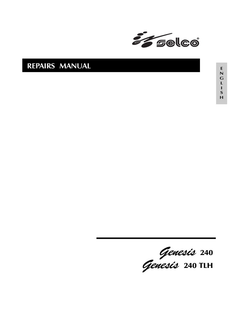 Selco Genesis 240 240tlh Repairs Manual | PDF | Power Supply | Rectifier