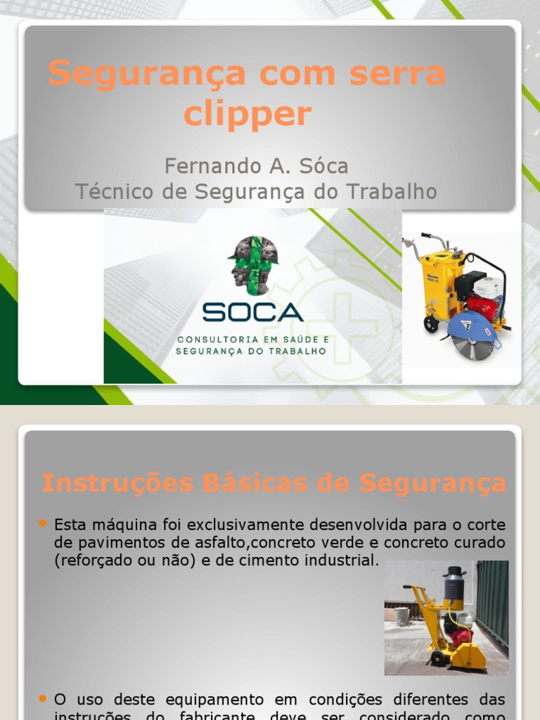 Treinamento Serra Cliper | PDF