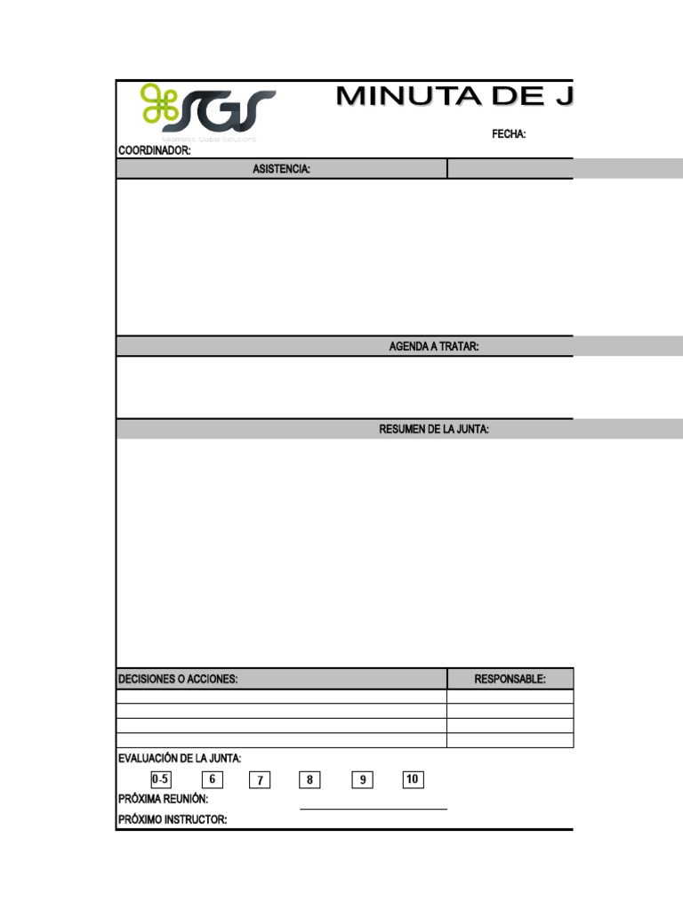 Minuta de Junta | PDF