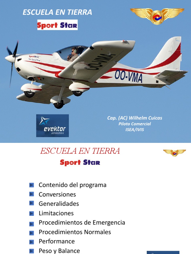 1.- Evektor Sportstar (EVSS) (2) | PDF | Quitarse | Bienes manufacturados