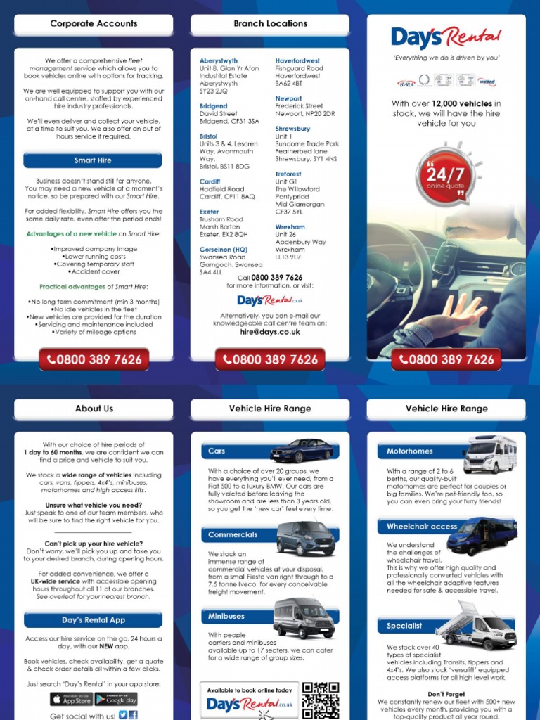 Days Rental Brochure | PDF