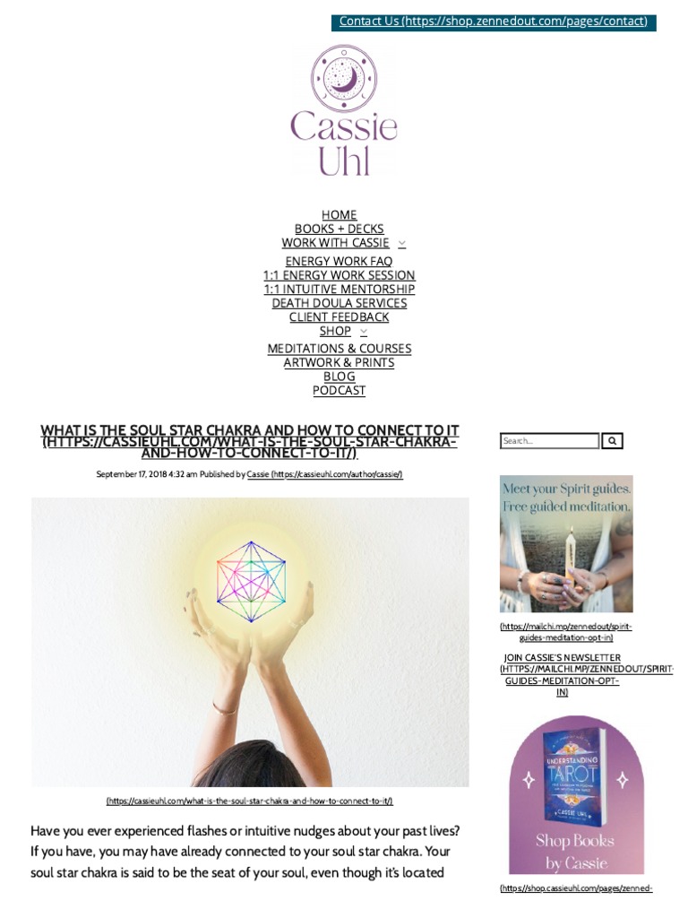 What Is The Soul Star Chakra and How To Connect To It | PDF | Wheel Of ...