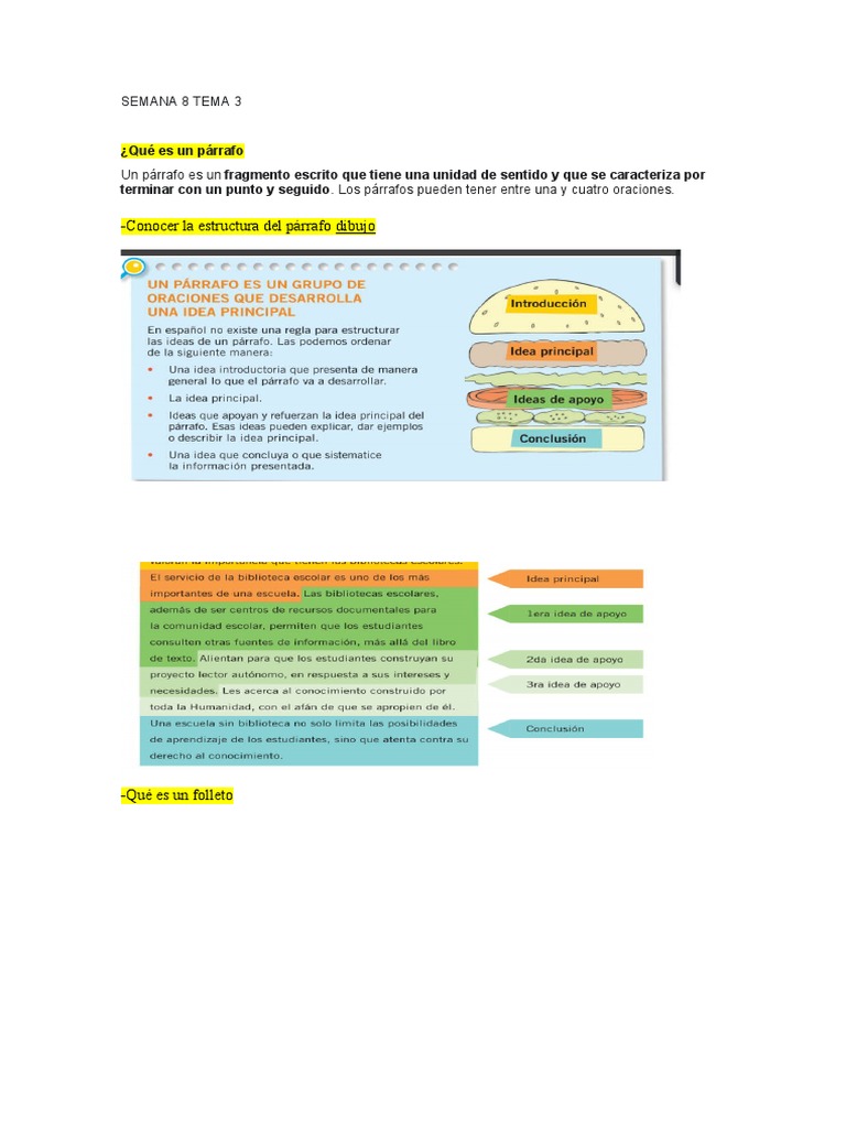 Qué es un párrafo y su ejemplo | PDF