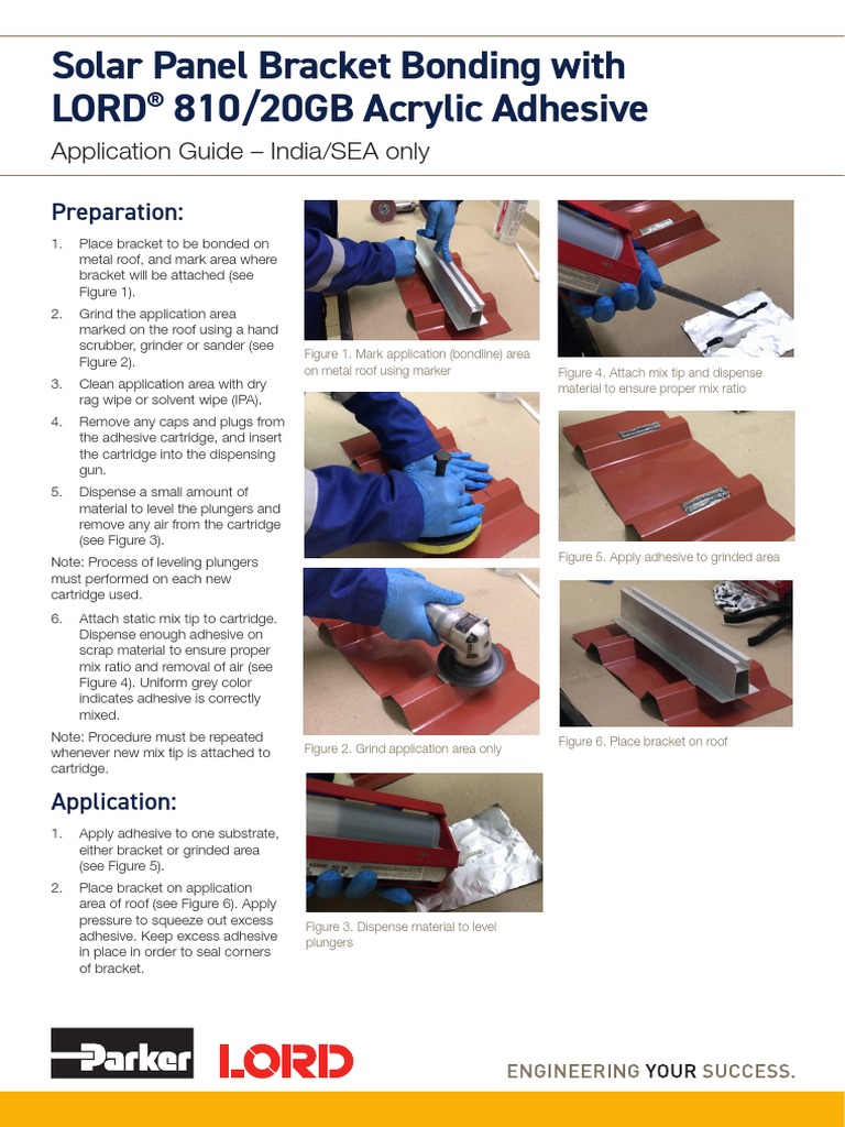 Application Guide Solar Panel Bracket Bonding With LORD 810 20GB ...